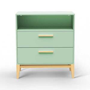 Cômoda Pine com 2 Gavetas Verde Claro - Veromobili | Leroy Merlin
