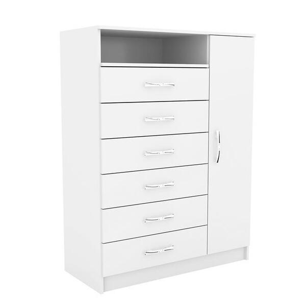 Cômoda Rack Cp101 Branco - Evidência Móveis | Leroy Merlin