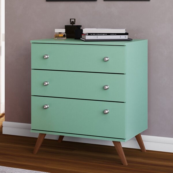 Cômoda Retrô 3 Gavetas Rt3018 Oliva | Leroy Merlin