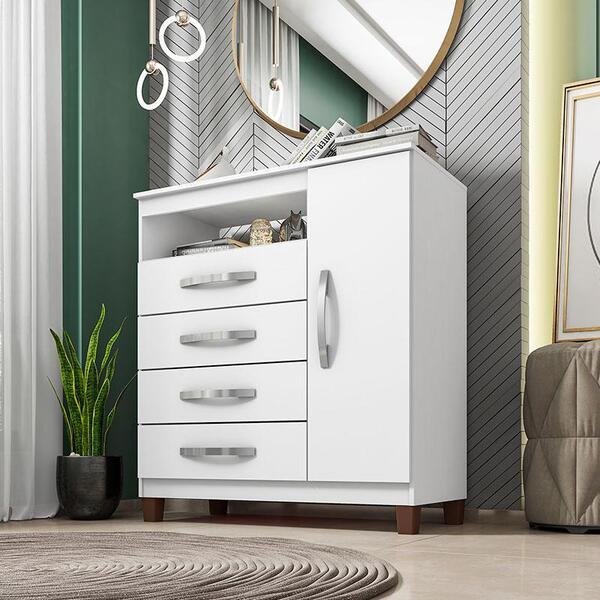 Cômoda Sapateira Ambiente Catar Branco - Incorplac | Leroy Merlin