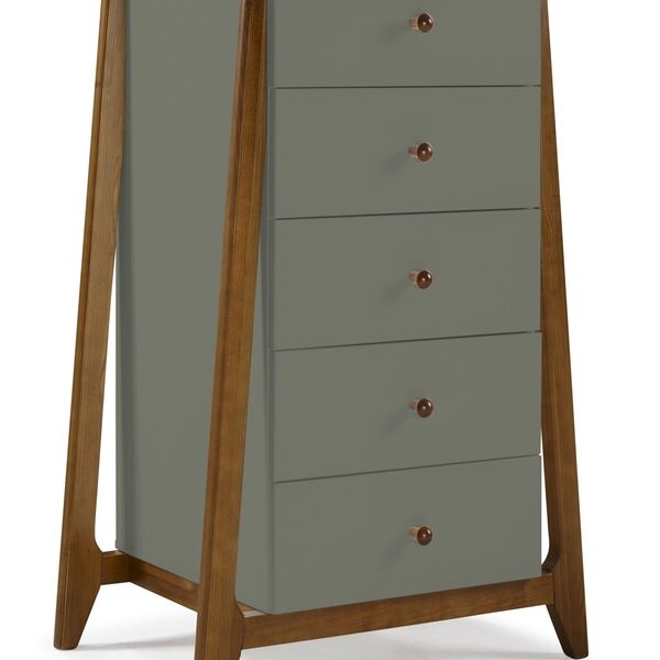 Cômoda Stoka Com 5 Gavetas - Cinza - M54 | Leroy Merlin