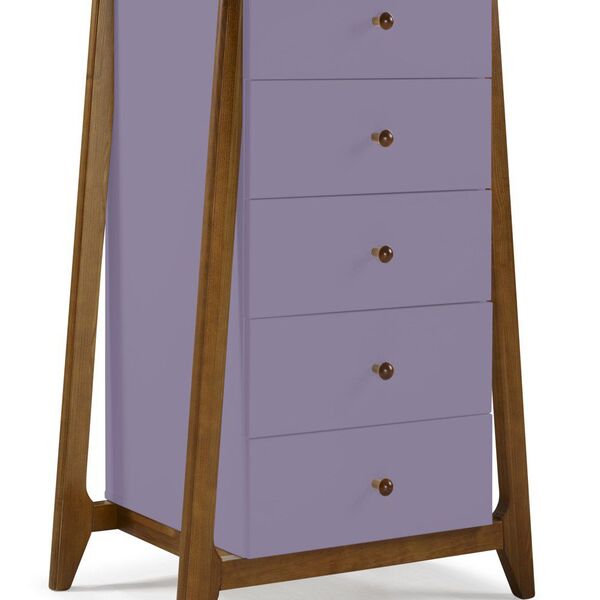 Cômoda Stoka Com 5 Gavetas - Lilás - M55 | Leroy Merlin