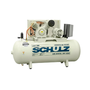 Compressor de Ar 250L 5HP 220V Schulz CSV 20|250 Isento de Óleo ...
