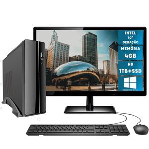 Computador Completo Intel 10ª Geração 4gb Hd 1tb + Ssd Monitor 19" Hdmi ...