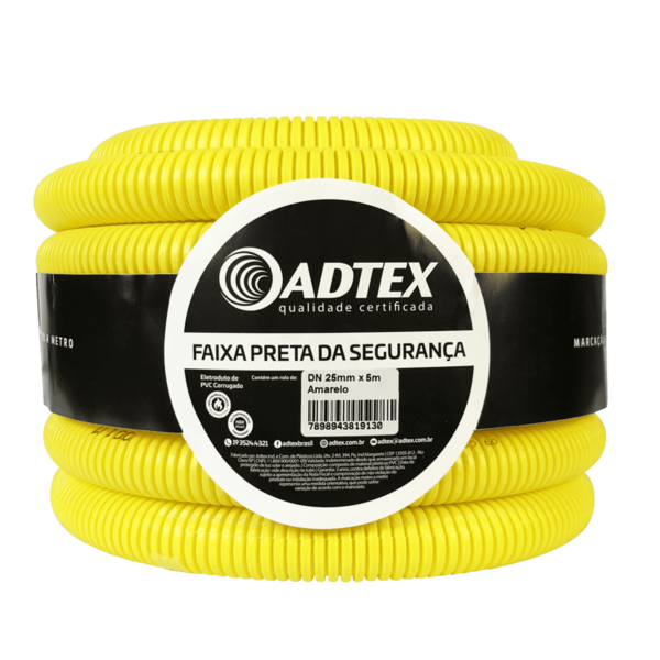 Conduíte Corrugado 25mm 3/4'' 5 Metros Amarelo - Adtex | Leroy Merlin
