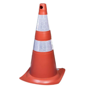 Cone Rígido Refletivo Laranja 50cm - Plastcor | Leroy Merlin