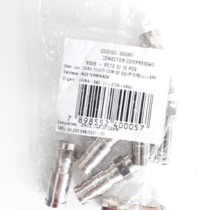 Conector Compressao Rg06 c/10pçs | Leroy Merlin