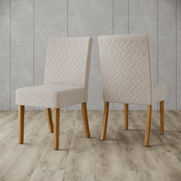 Conjunto 02 Cadeiras Estofadas Laura Henn | Leroy Merlin