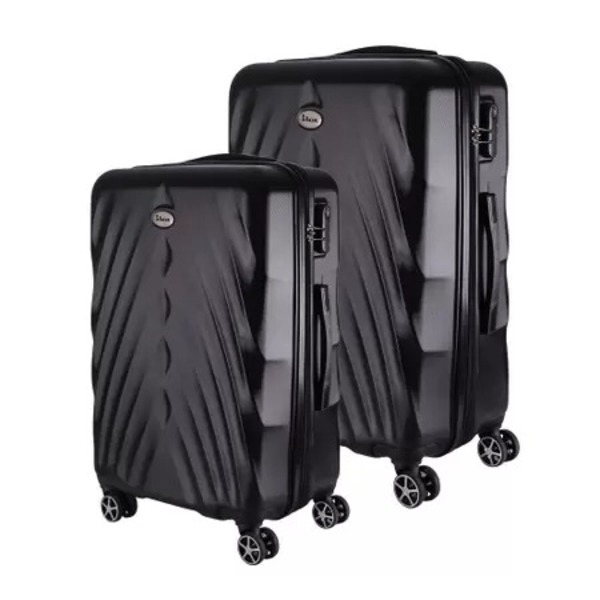 Conjunto 02 Malas Ika De Viagem Média E Grande Giro 360º Em Abs Arrow ...