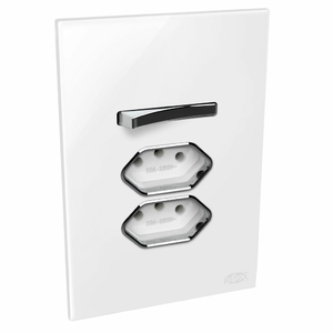 Conjunto 2 Paralelos + 1 Tomada 10a - Jnx Legacy C - Branco E Cromado Lbc29c | Leroy Merlin