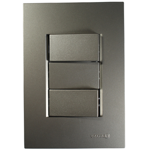 Conjunto 2 Interruptores Simples 4x2 com Suporte Titanium Madrid Lexman ...