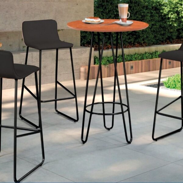 Conjunto 3 Banquetas Jantar Dubai 100cm X 39cm X 38cm Preto | Leroy Merlin