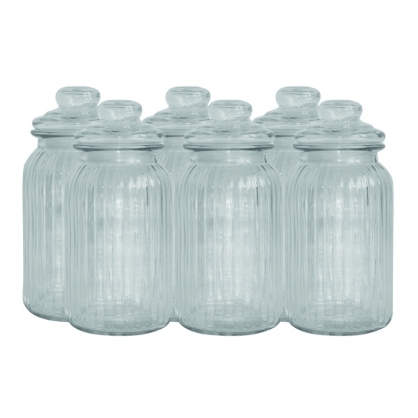 Conjunto. De Potes De Vidro Transparentes - 6 Pcs | Leroy Merlin