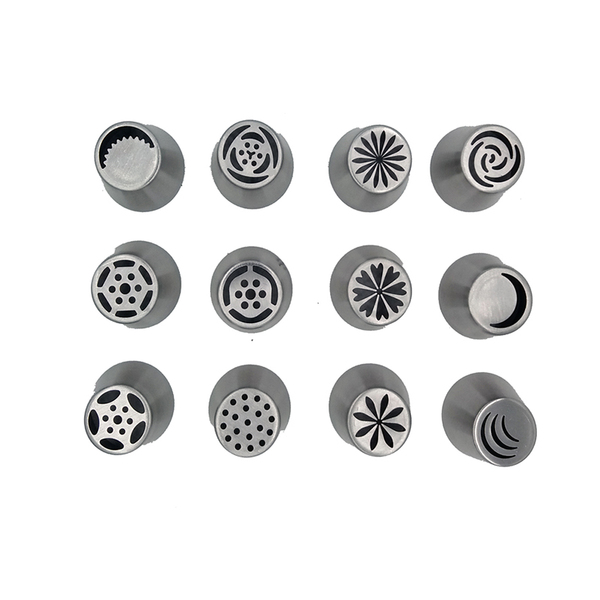 Conjunto Bico Russo Confeiteiro Flores Diversas Inox 12 peças | Leroy ...