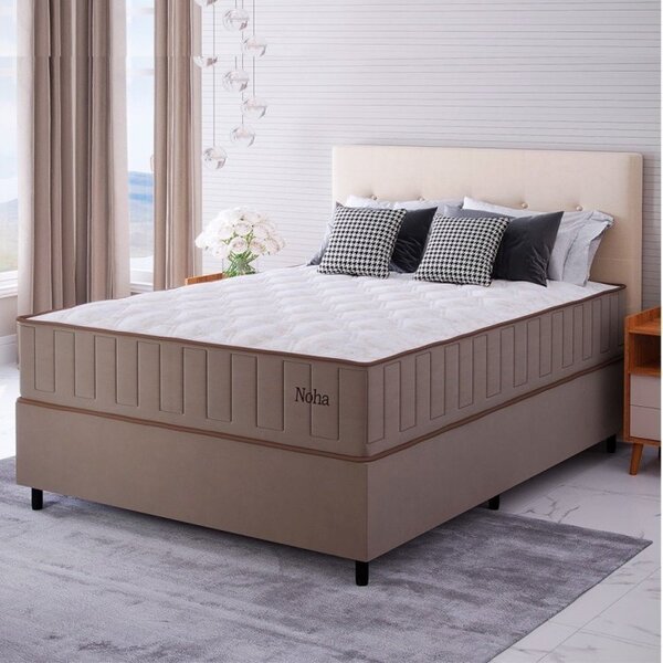 Conjunto Cama Box Casal Noha Molas Ensacadas 138cmx188cmx67cm Yescasa ...