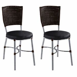 Conjunto Com 2 Cadeiras De Jantar Em Junco Sintético Com Assento ...