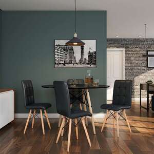 Conjunto Com 2 Cadeiras Finley Eiffel Preto | Leroy Merlin