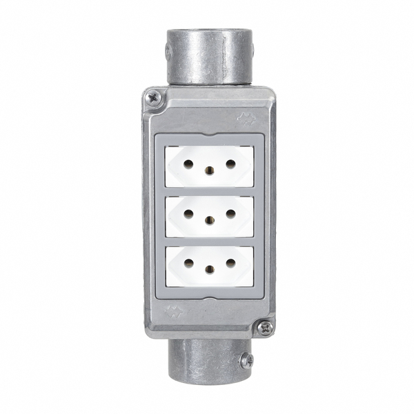 Conjunto Condulete 1" 3 Tomadas 10A Tipo XPW 20 Wetzel | Leroy Merlin