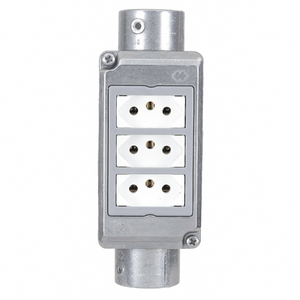 Conjunto Condulete 1" 3 Tomadas 20A Tipo XPW 20 Wetzel | Leroy Merlin