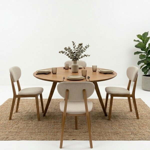 Conjunto De 02 Cadeiras Para Mesa De Jantar Bege | Leroy Merlin