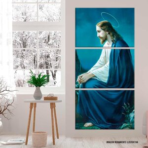 Conjunto De 3 Telas Decorativa Jesus Cristo | Leroy Merlin