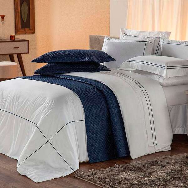 Conjunto De Capa Protetora Para Edredom E Fronha Solteiro Duvet Branco ...