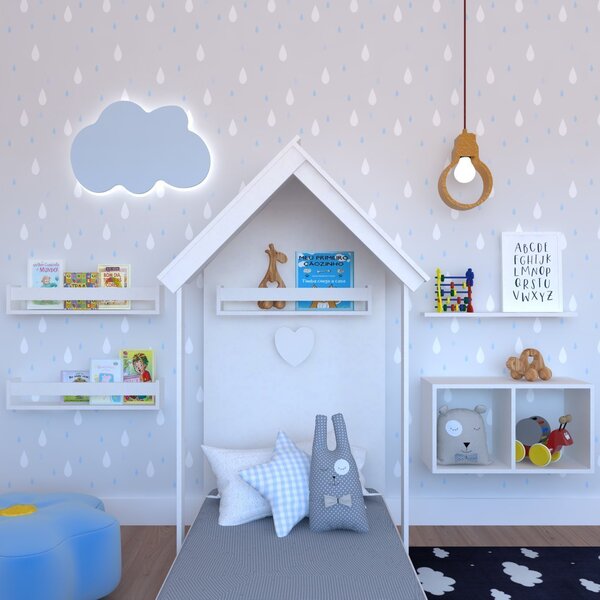 Conjunto Infantil Cama Nicho Prateleira E Revisteiros Bramov Móveis ...