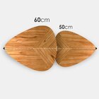 Conjunto Mesa De Centro 35x50 Cm Pé Palito Castanho Mel | Leroy Merlin