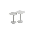 Conjunto Mesa Lateral De Canto Keva 40x40x53cm Branco Branco | Leroy Merlin