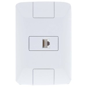 Conjunto tomada RJ45 4x2