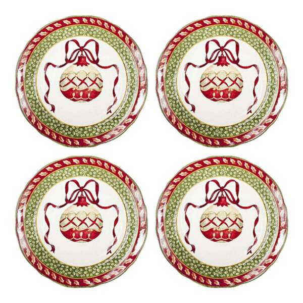 Conjunto Prato De Salada Winter Garland New - 4 Unidades | Leroy Merlin