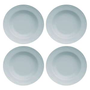 Conjunto Prato Fundo Azul Vintage Com 4 Unidades | Leroy Merlin