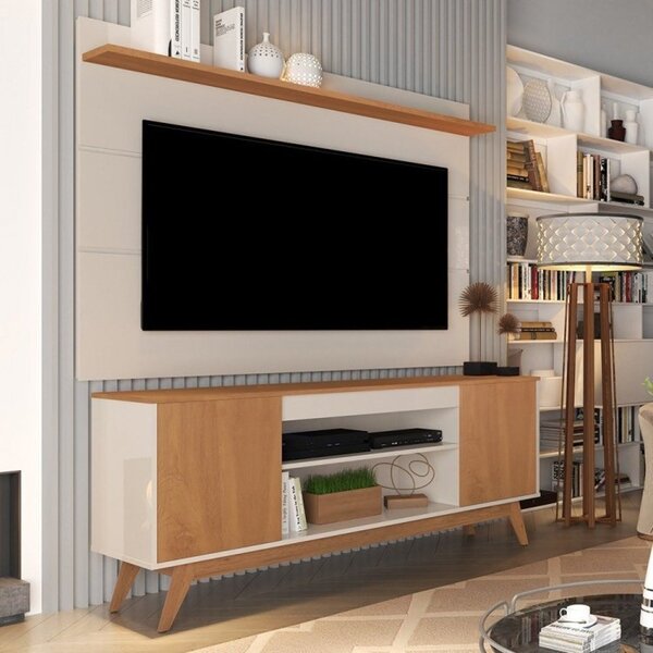 Conjunto Rack Malibu E Painel Vivare Para Tv Até 60 Polegadas Móveis ...