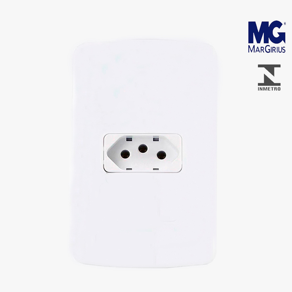 Conjunto Tomada Padrão 2p+t 10a 250v 4x2 Margirius B3 | Leroy Merlin