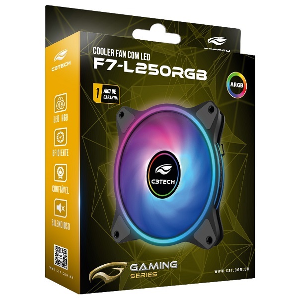 Cooler Fan F7-l250rgb 12cm C3 Tech | Leroy Merlin