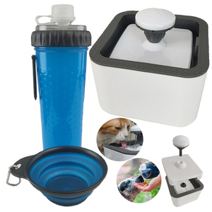 Copo 2 Em 1 Agua E Raçao Fonte Bomba Reservatorio Filtro Bebedouro ...