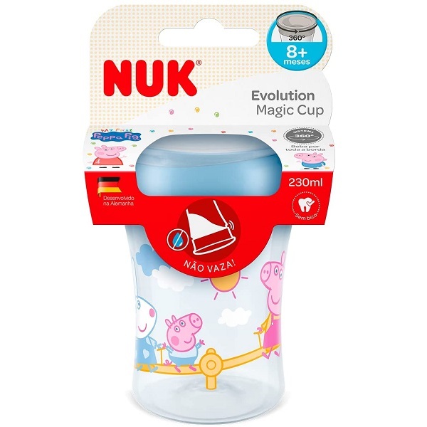 Copo Antivazamento 360 Magic Cup 230ml Peppa Pig Nuk Pa7650-1n | Leroy ...
