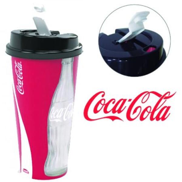 Copo Com Tampa Flip 700ml Coca-cola Plasutil | Leroy Merlin