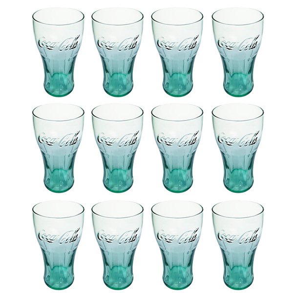 Copo Contour Coca Cola 470ml 12 Unidades - Nadir - Verde 705007 | Leroy ...