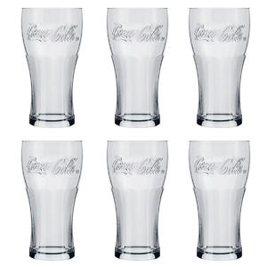 Copo Contour Coca Cola 470ml 6 Unidades - Nadir - Transparente 7050 ...