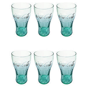 Copo Contour Coca Cola 470ml 6 Unidades - Nadir - Verde 705007 | Leroy ...