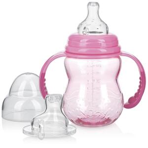 Copo De Transição Antivazamento Núby Infantil Menina 240ml 3m+ Rosa ...
