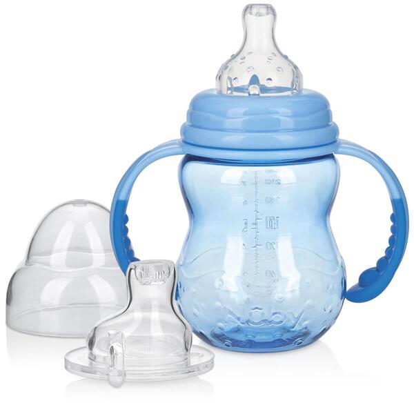 Copo De Transição Nûby Infantil Menino 3m+ 240ml Antivazamento Azul ...