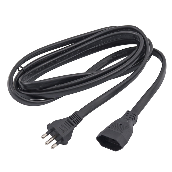 Cordão Prolongador 3 Metros 1 Tomada 20A Preto Megatron | Leroy Merlin