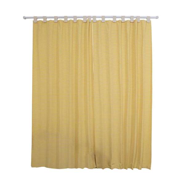Cortina Campestre Algodão 180x300 Amarelo | Leroy Merlin