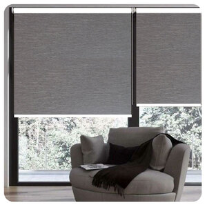 Cortina Persiana Rolô Blackout Cinza 2,30 Larg X 2,00 Alt - Rollflex ...