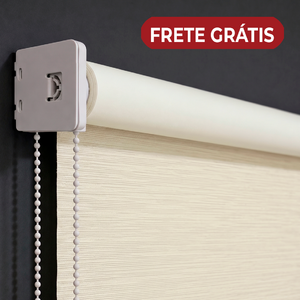 Cortina Persiana Rolô Blackout Creme 2,15 Larg X 1,50 Alt - Bloqueia ...