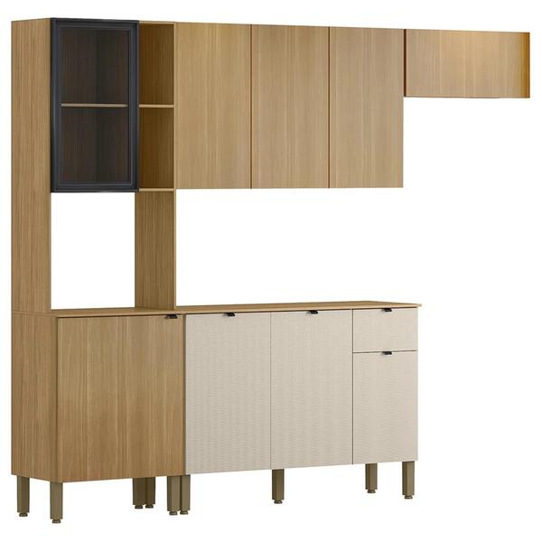 Cozinha Compacta Com Balcão 251cm Laura Plus Freijó/soft Z06 ...