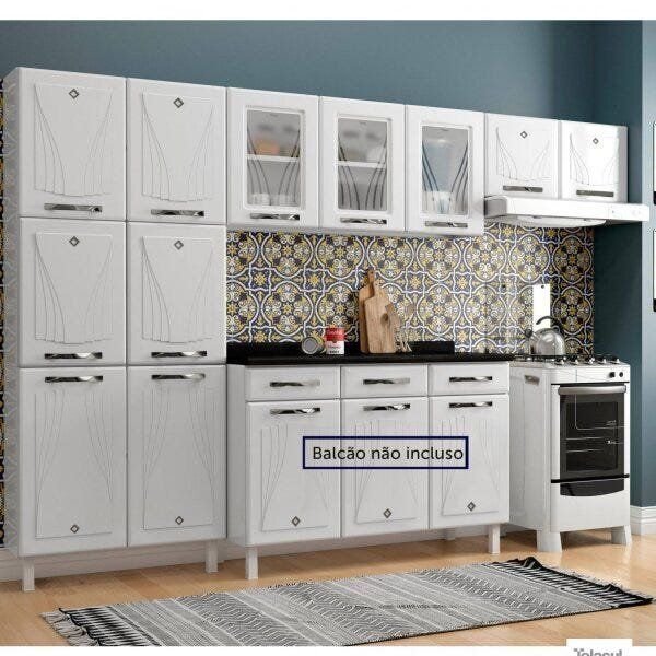 Cozinha Compacta Modulada 3 Peças 11 Portas Star New Branco | Leroy Merlin