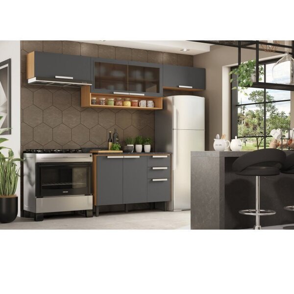 Cozinha Completa 4 Peças 7 Portas 2 Gavetas 1 Em Mdf Porto Itatiaia ...